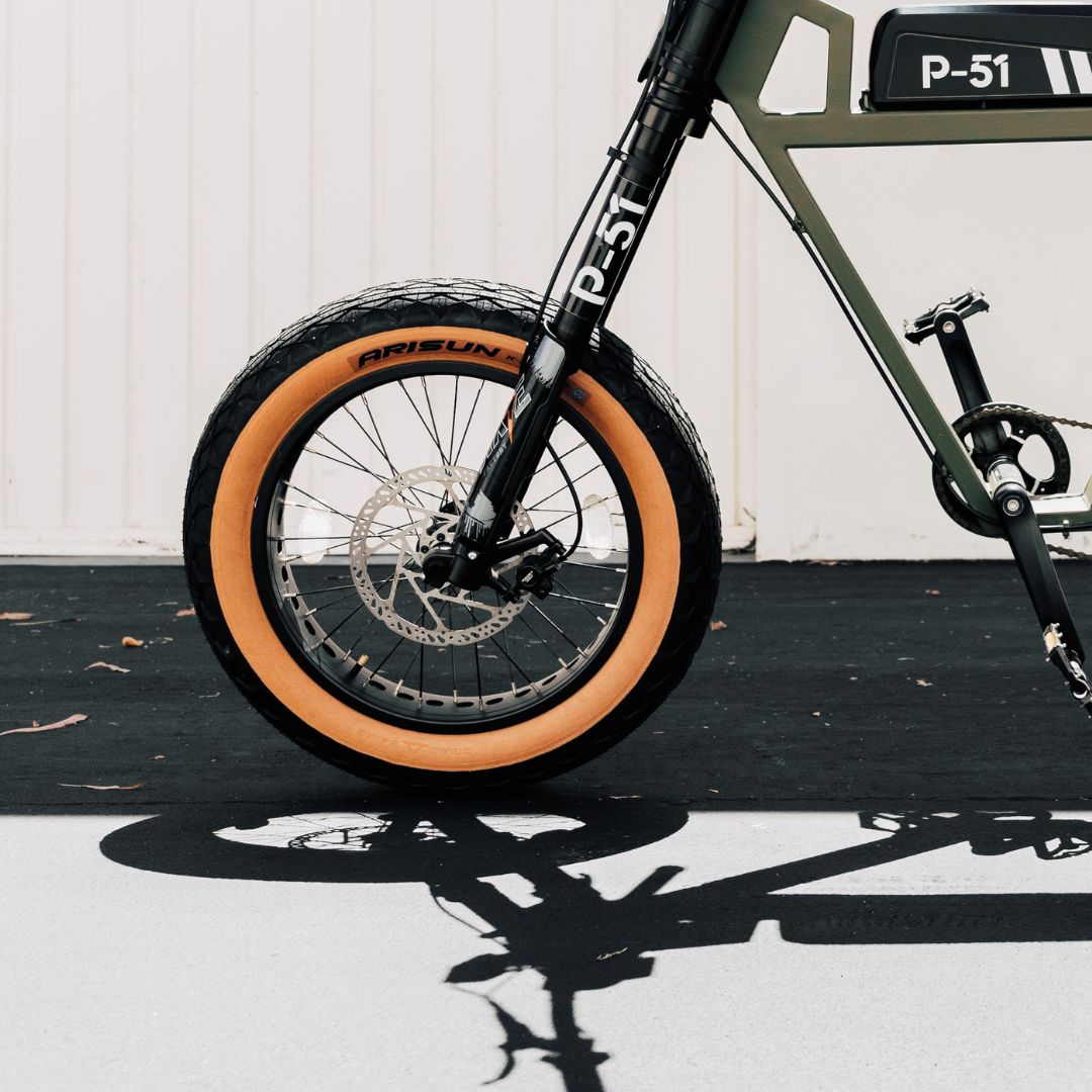 Brown Wall Fat Tire 20x4 – P-51 Electric Bike Company